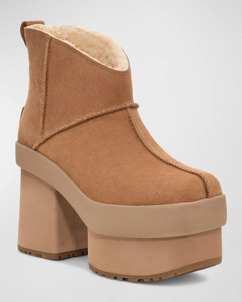 Shop New Heights Suede Platform Ankle Boots on Sale at BeyondStyle ...