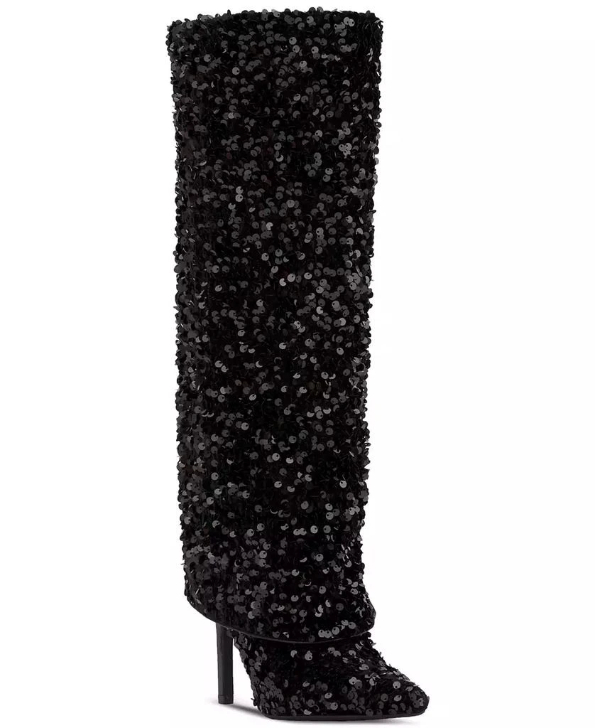 Shop Skylar Fold Over Cuffed Knee High Boots, Created for Macy's on ...