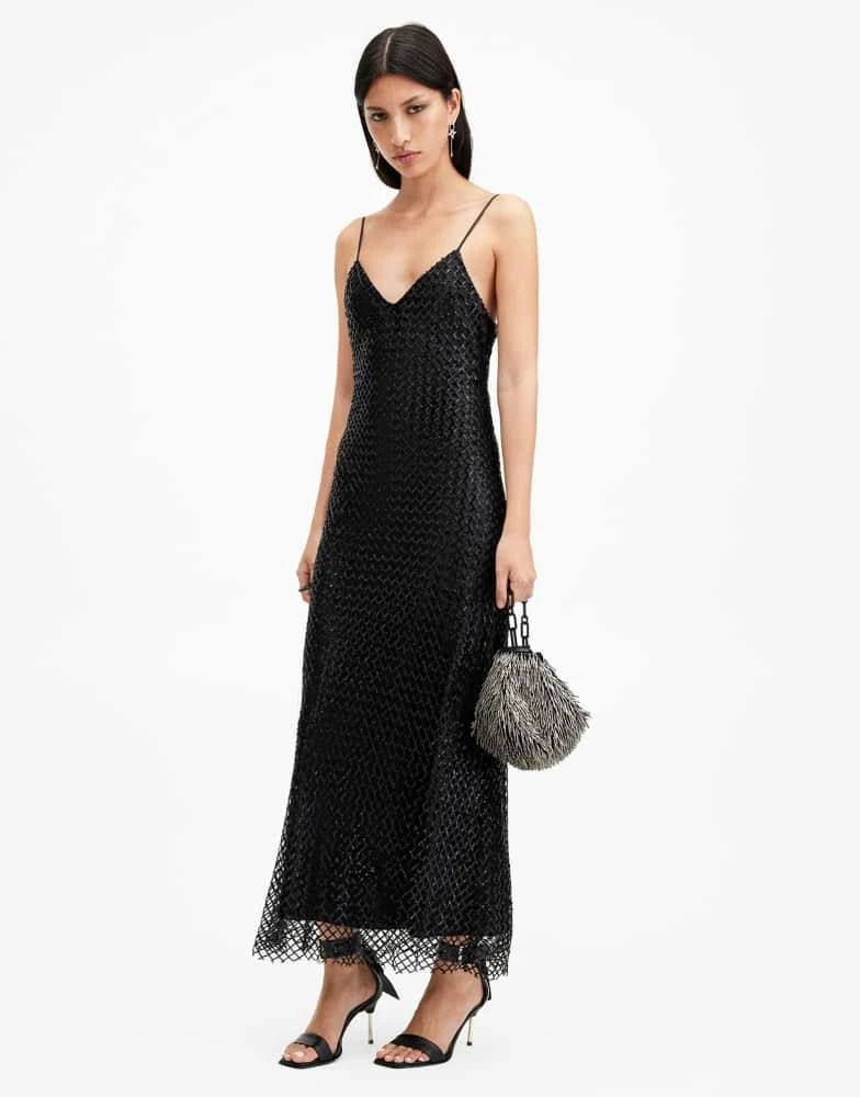 Shop AllSaints Chantelle dress in black on Sale at BeyondStyle – Get 25 ...