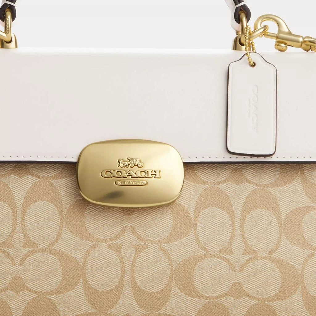 Coach Outlet Eliza Top Handle In Signature Canvas - Tote Bags - Free ...
