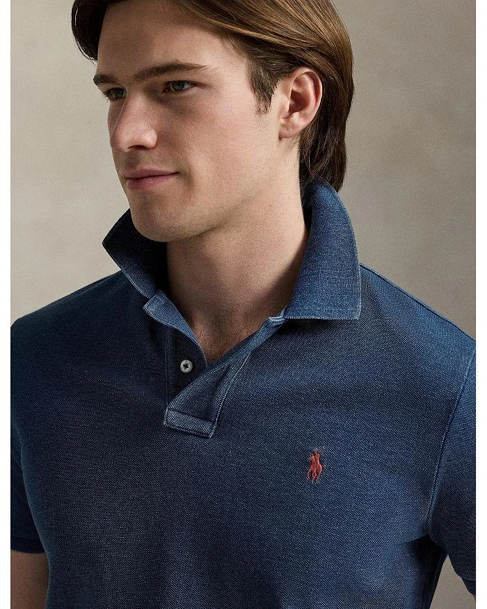 Ralph Lauren Custom Slim Fit Indigo Mesh Polo Shirt - Polo Shirts ...