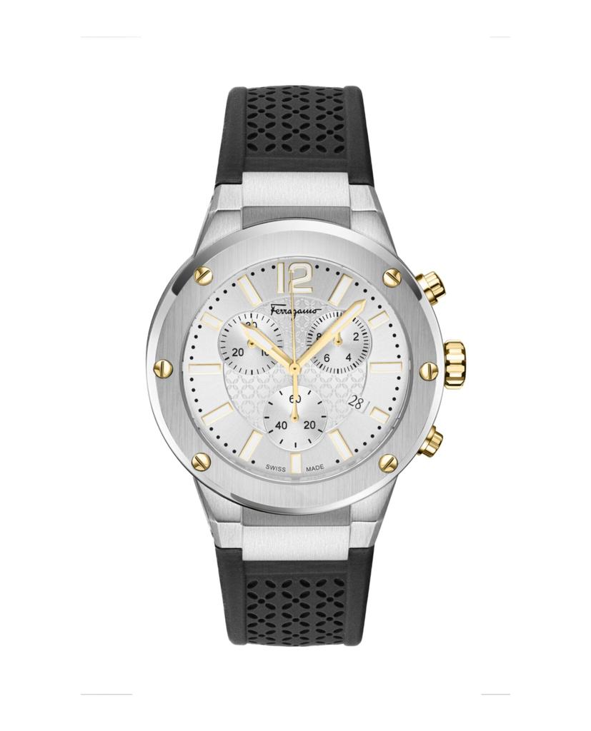 Salvatore Ferragamo F-80 Chrono Silicone Watch - Men's Salvatore Ferragamo F-80 Chrono Silicone Watch - Men's