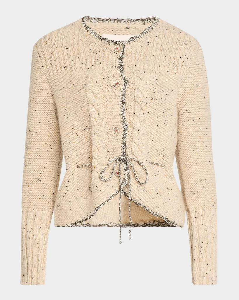LOVE THE LABEL Victorian Wool-Blend Cardigan - Tops - Free Shipping ...