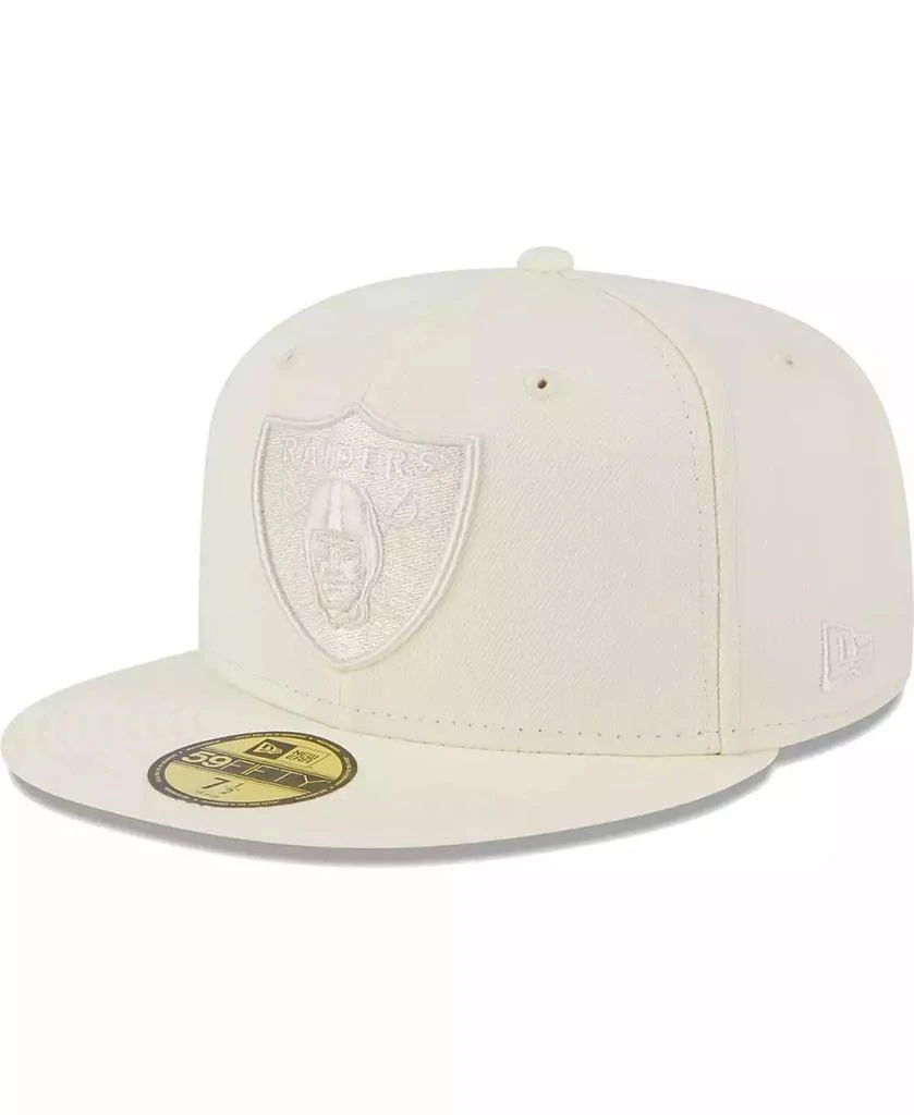 New Era Men's Cream Las Vegas Raiders Color Pack 59FIFTY Fitted Hat ...
