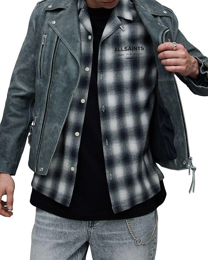 ALLSAINTS Ark Leather Biker Jacket - Jackets - Free Shipping - BeyondStyle