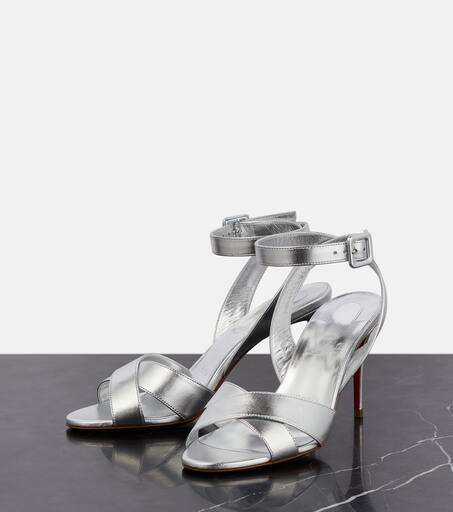 Christian Louboutin Mariza 85 metallic leather sandals Christian Louboutin Mariza 85 metallic leather sandals