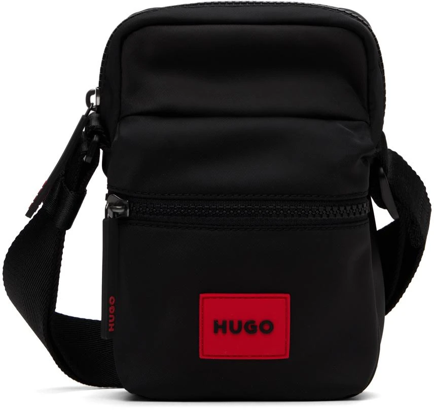 Hugo Boss Black Logo Patch Crossbody Bag - Shoulder Bags - BeyondStyle