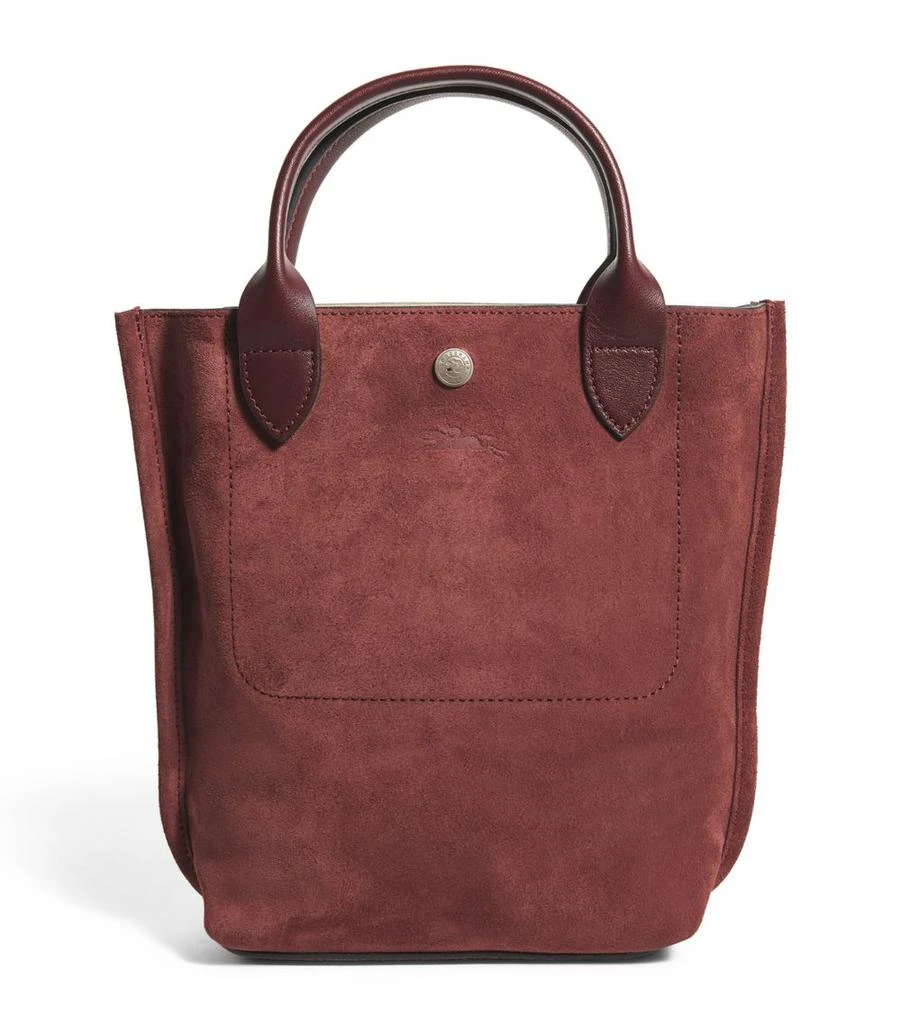 Longchamp Mini Suede Cabas Tote Bag - Tote Bags - BeyondStyle