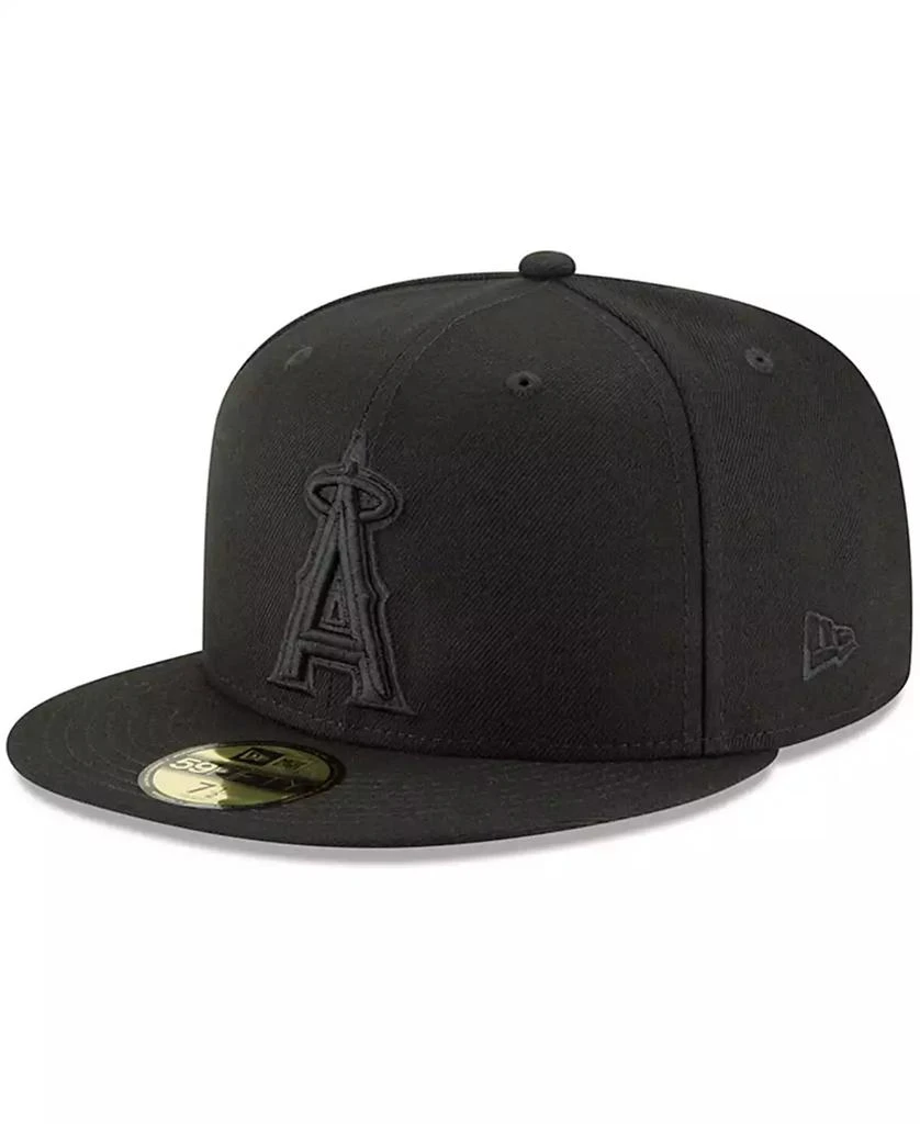 New Era Men's Black Los Angeles Angels Primary Logo Basic 59FIFTY ...