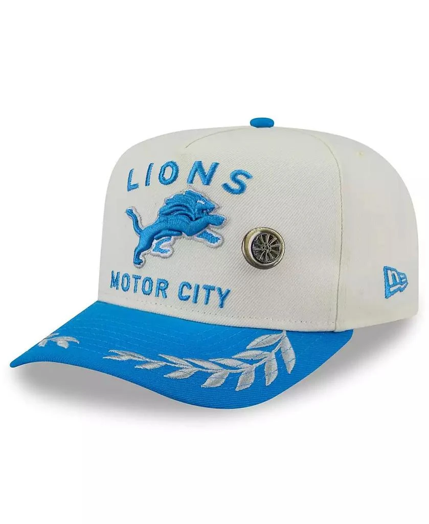 New Era Men's Cream/Blue Detroit Lions 2025 NFL Draft A-Frame 59FIFTY ...