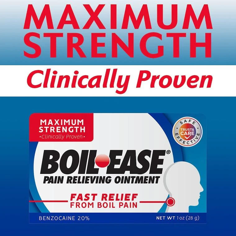 Boil-Ease Ointment Boil Ease Ointment Maximum Strength Fast Relief From ...