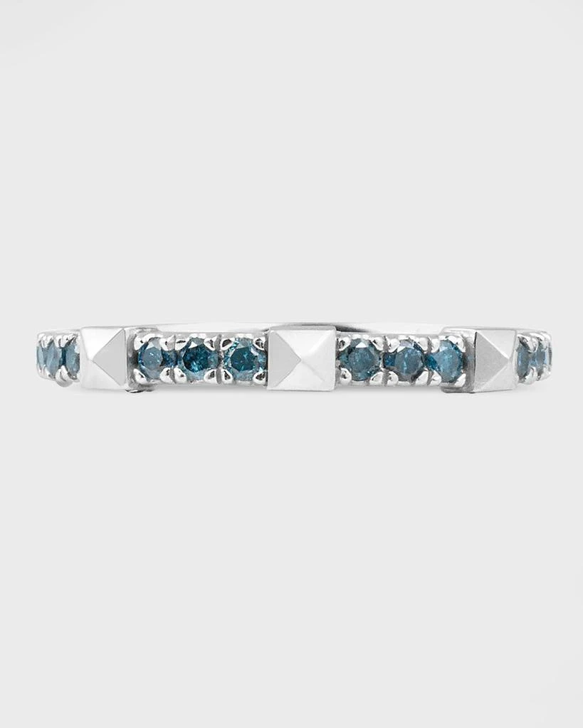 Stevie Wren 14k Blue Diamond and Pyramid Stackable Ring - JEWELRY - Free Shipping - BeyondStyle