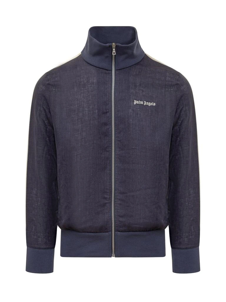 Palm Angels Palm Angels Logo-Embroidered Zipped Track Jacket - Jackets ...