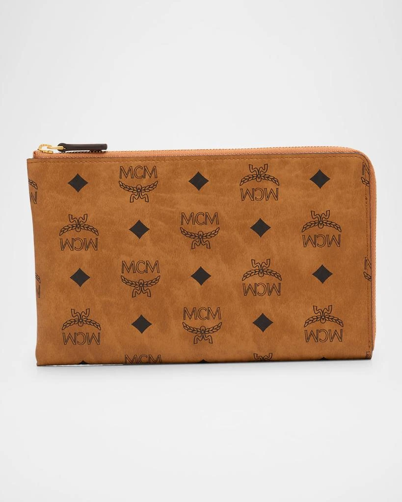 MCM Men's Aren Monogram Leather Crossbody Bag - Men's Bags - Free ...