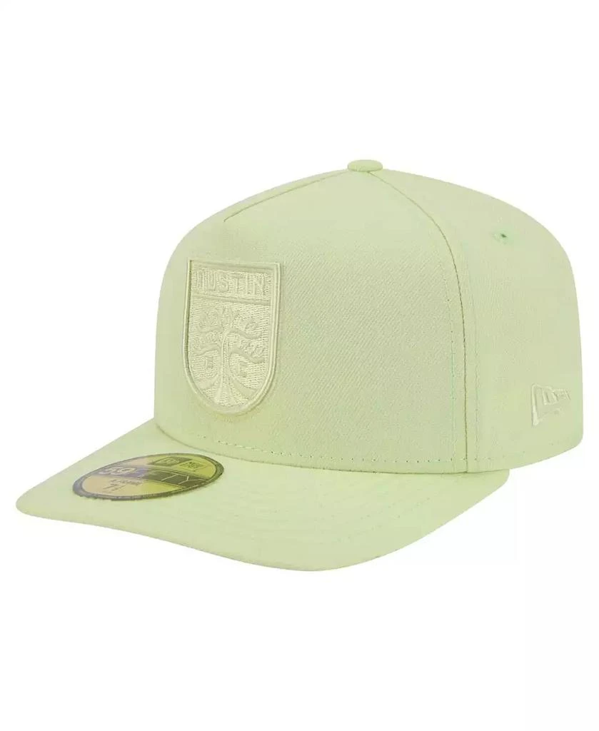 New Era Men's Green Austin FC Color Pack A-Frame 59FIFTY Fitted Hat ...