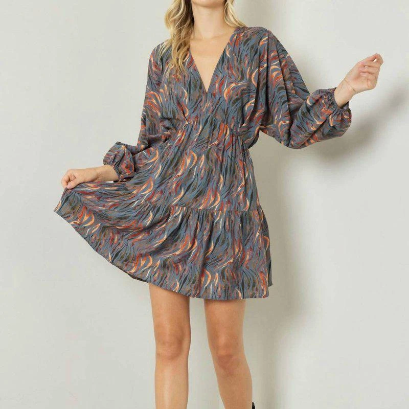entro Long Sleeve Mini Dress - Dresses & Skirts - Free Shipping ...