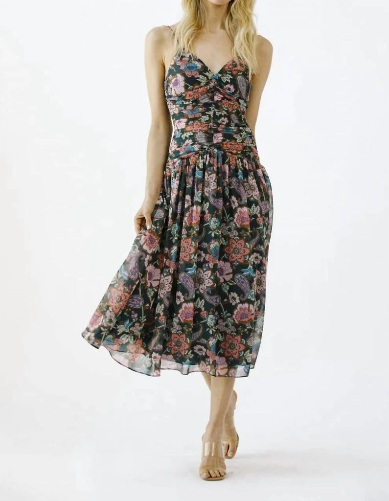 STORIA Paisley Bloom Midi Dress In Multi - Dresses & Skirts - Free ...