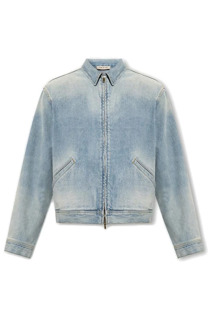 Fear of god Fear of God Collared Zip-Up Denim Jacket - Jackets - Free ...