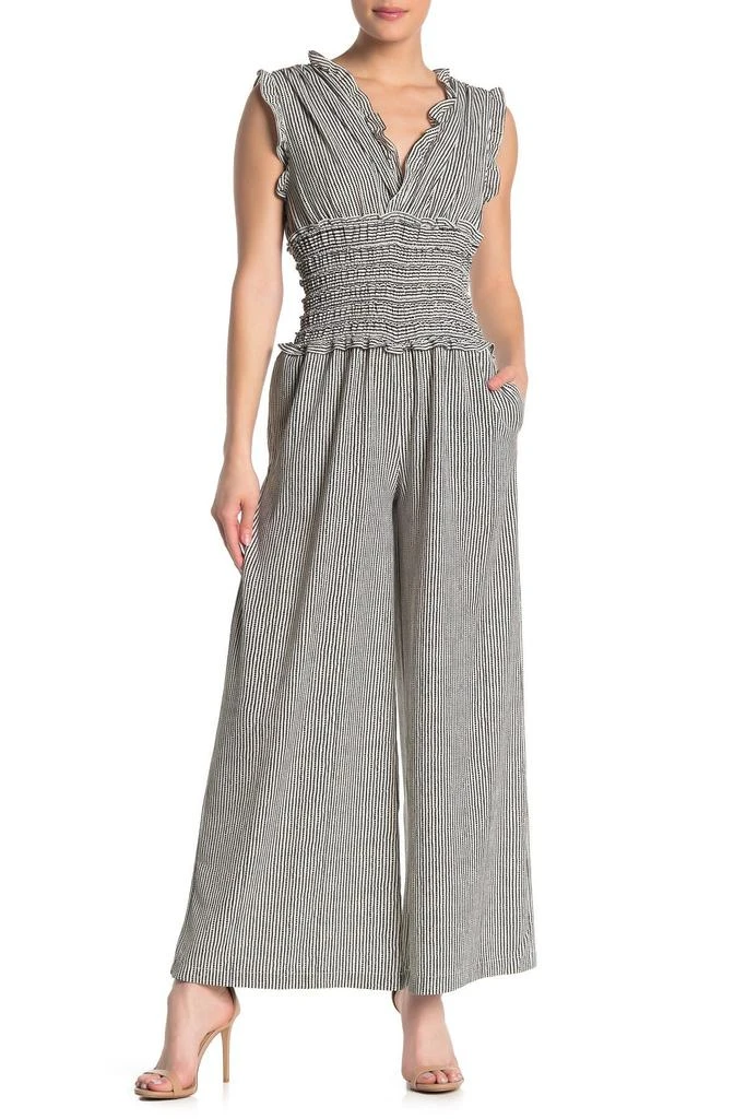 MAX STUDIO Wide Leg Crepe Jumpsuit - Jumpsuits - BeyondStyle