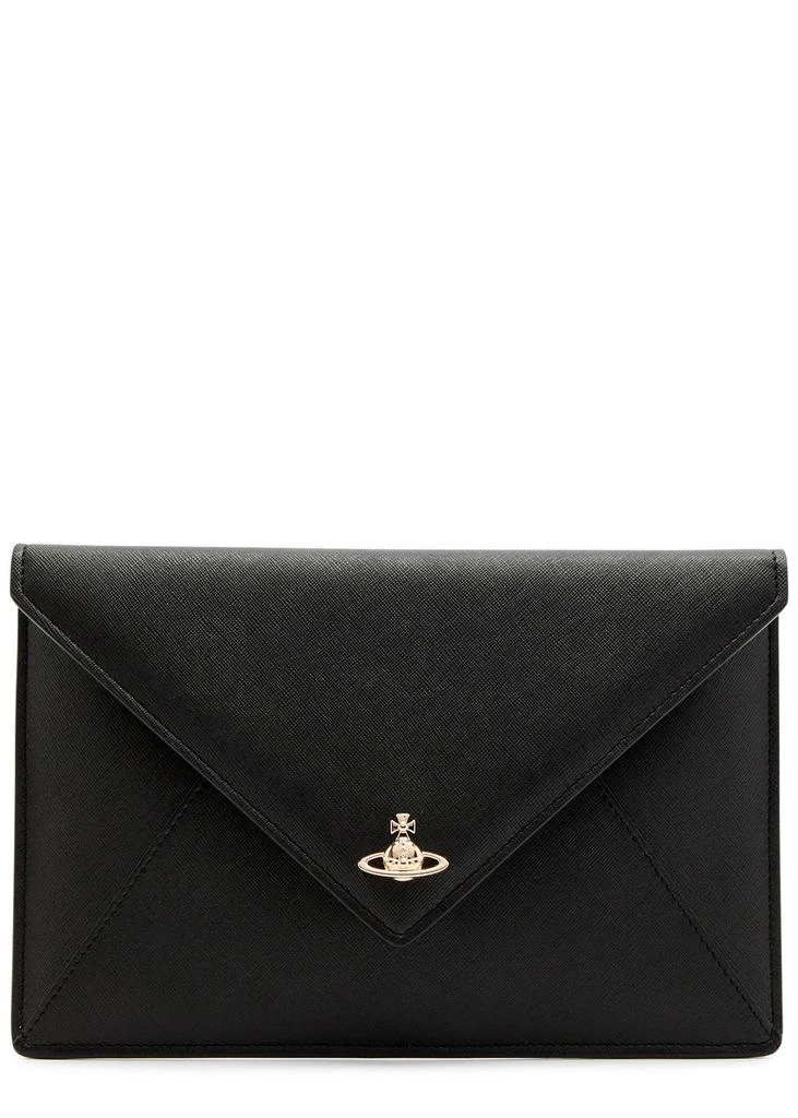 VIVIENNE WESTWOOD Envelope orb leather pouch - Handbags - BeyondStyle