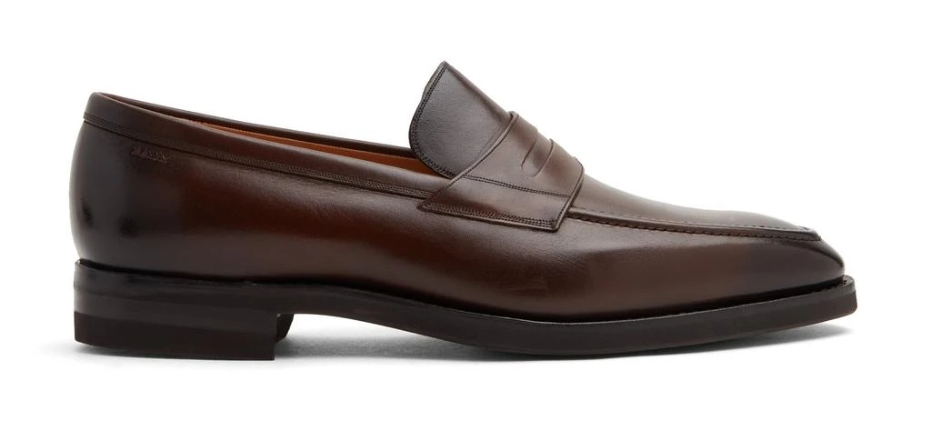 Bally Score 6231394 Men's Mid Brown Calf Leather Loafers - Business ...