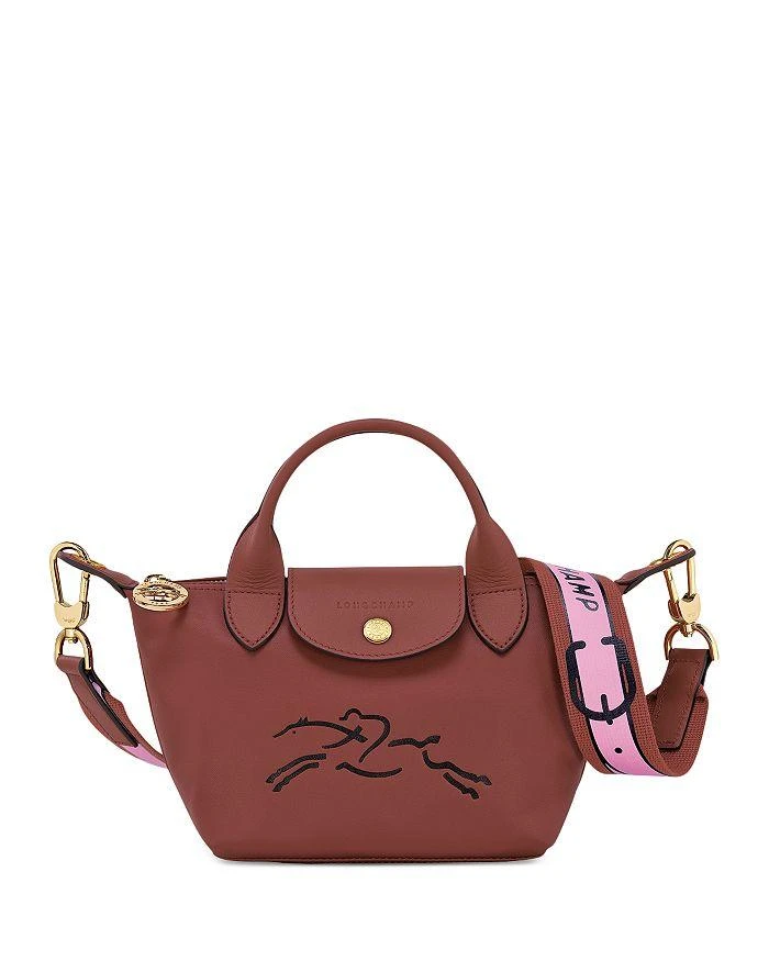 Longchamp Le Pliage Jockey Extra Small Leather Crossbody - Crossbody ...