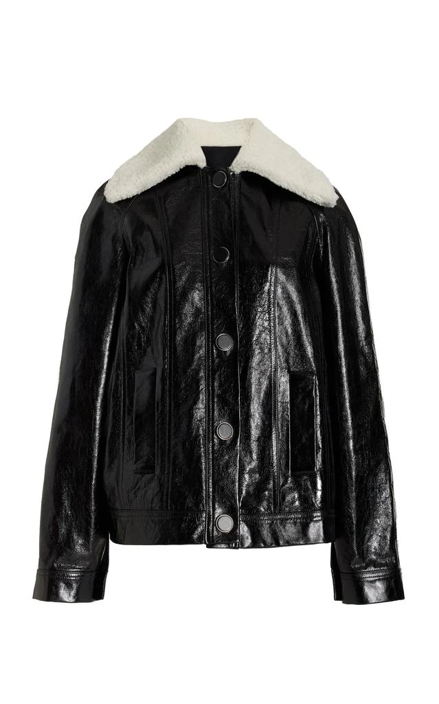 Brandon Maxwell Brandon Maxwell - The Harrison Leather Trucker Jacket ...