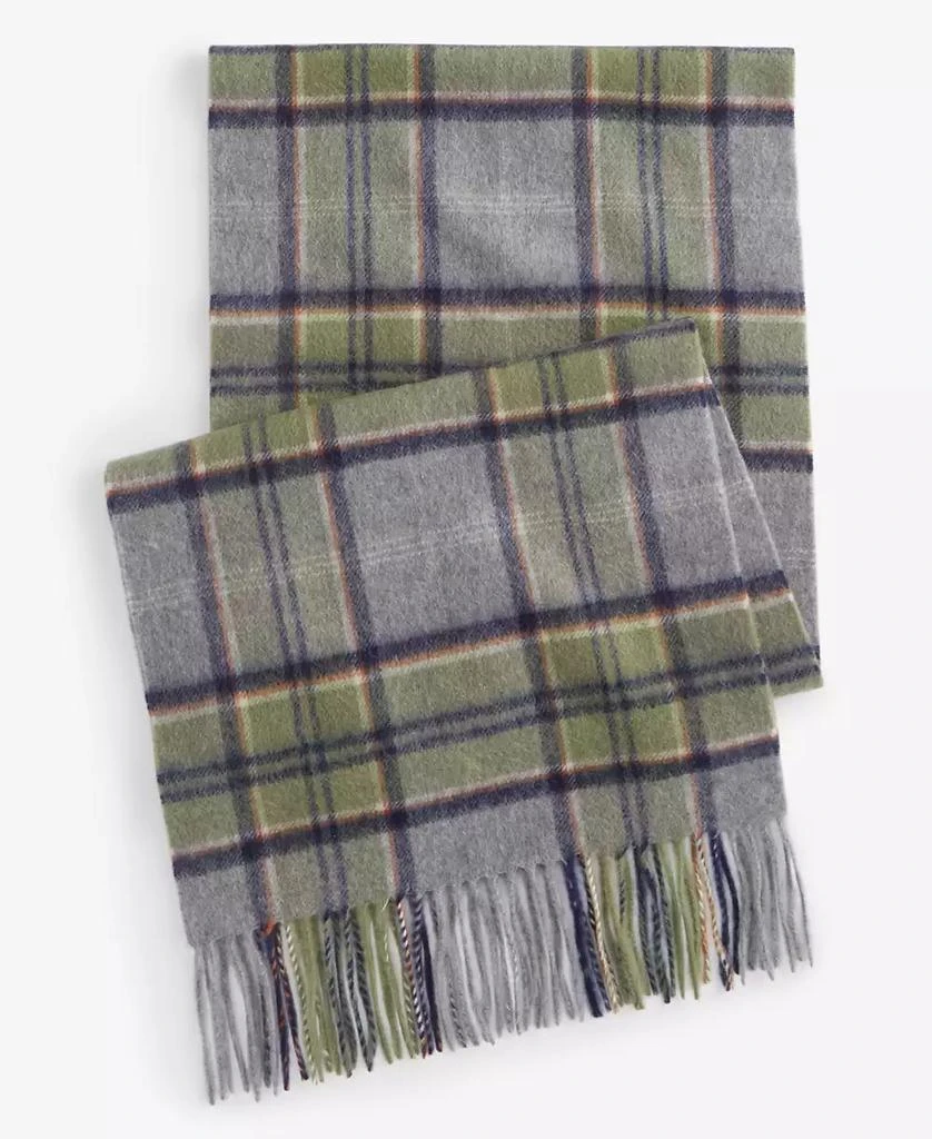 Club Room Men's Plaid Cashmere Scarf, Created for Macy's - Knitwear ...