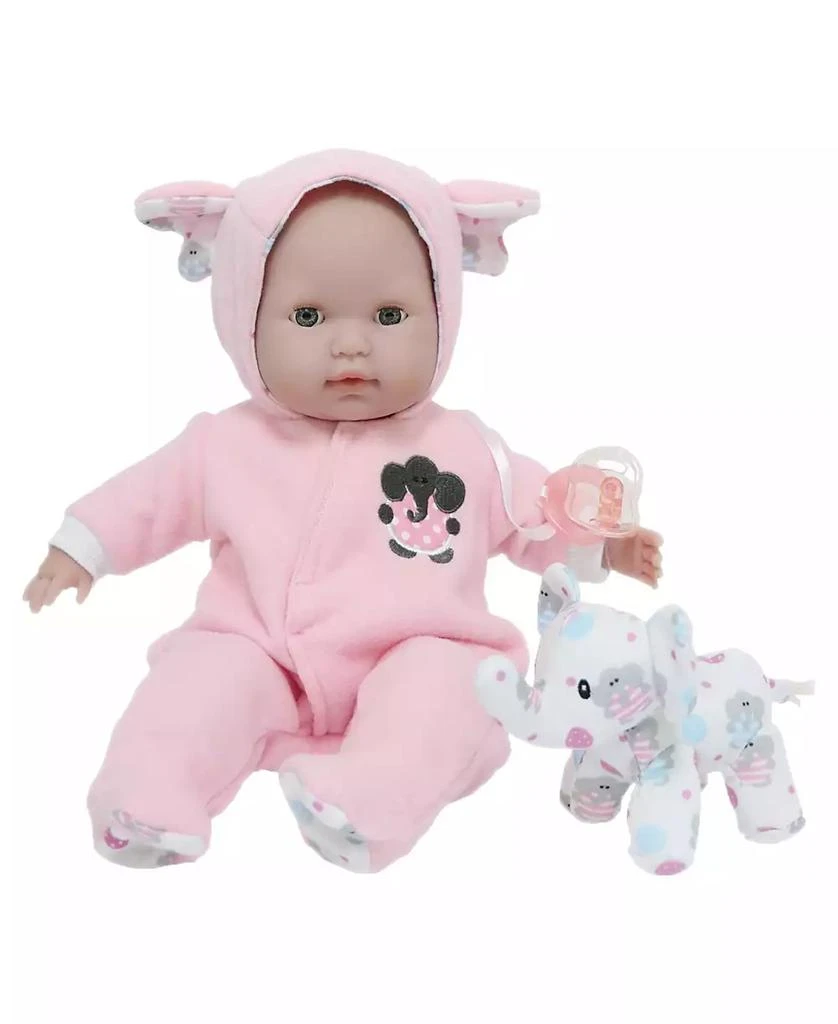 JC TOYS Berenguer Boutique 15" Soft Body Baby Doll Elephant Pink Outfit ...