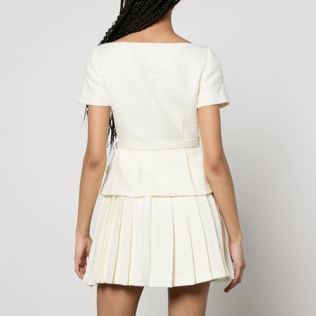 Shop Self-Portrait Bouclé Mini Dress on Sale at BeyondStyle – Get 40% ...