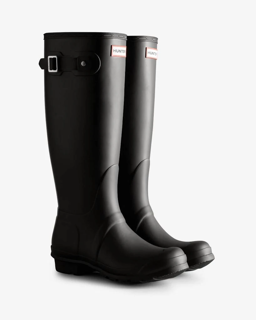 Shop Women's Original Tall Tri-Colour Logo Backstrap Boot In Black on ...