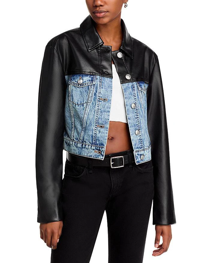 Rag & Bone Alexa Mixed Media Jacket - Jackets - Free Shipping - BeyondStyle