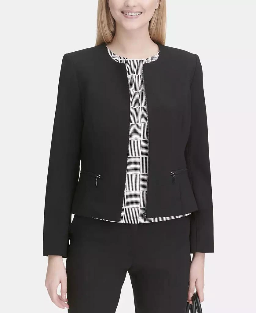 Calvin Klein Collarless Blazer - Suits - Free Shipping - BeyondStyle
