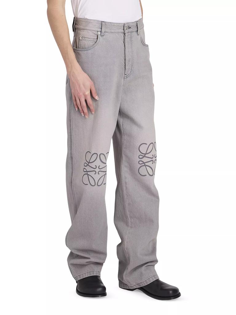 Loewe Anagram Logo Baggy Jeans - Jeans - Free Shipping Loewe Anagram Logo Baggy Jeans - Jeans - Free Shipping