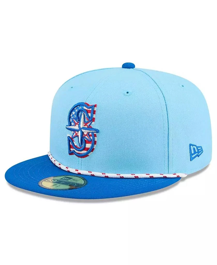 New Era Men's Light Blue/Blue Seattle Mariners 2025 Fourth of July ...