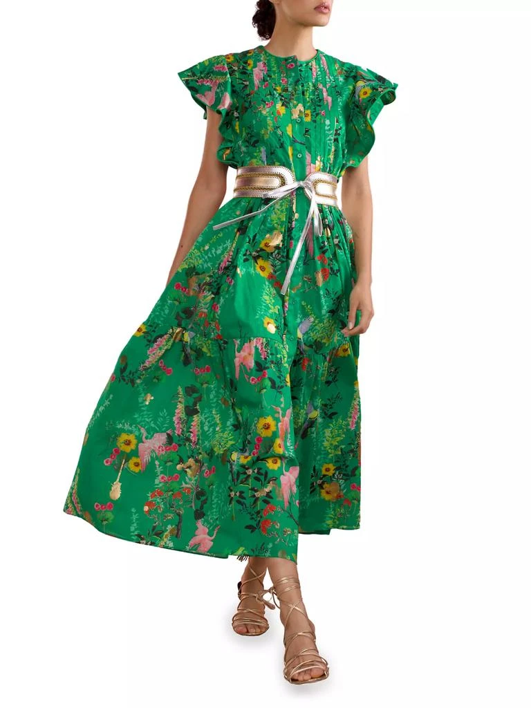 Cynthia Rowley Nairobi Floral Cap-Sleeve Maxi Dress - Dresses & Skirts ...