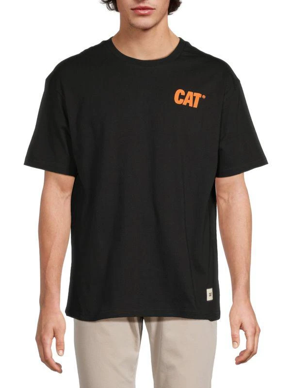 Cat WWR Boxy Logo T-Shirt - T-Shirts - BeyondStyle