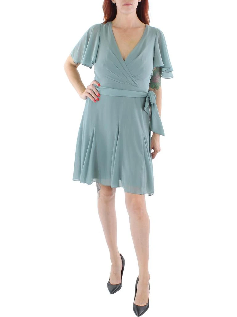 Shop Womens Chiffon Ruffled Fit & Flare Dress on Sale at BeyondStyle ...
