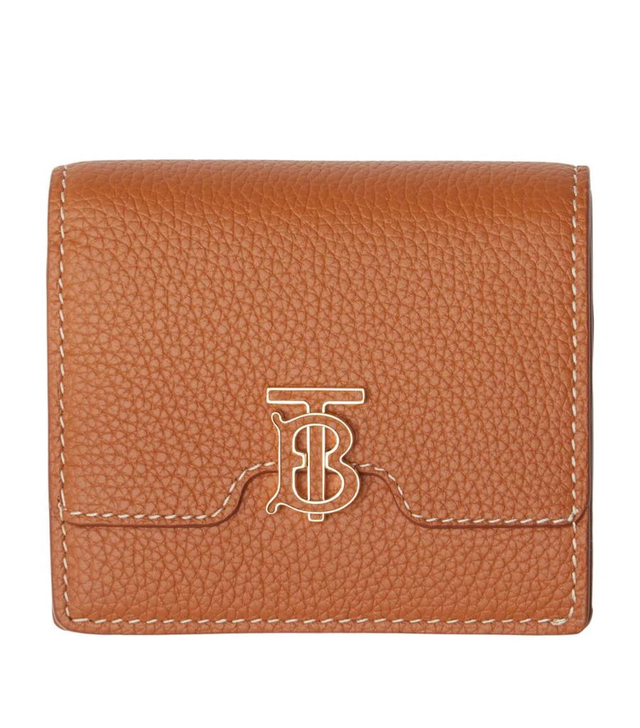 Burberry Leather TB Monogram Bifold Wallet - Wallets - BeyondStyle
