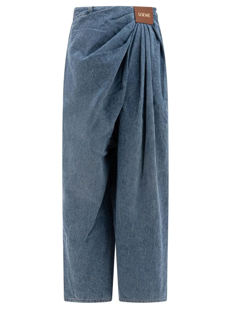 Loewe Logo-Patch Wrapped Wide-Leg Jeans – On Sale Now with Up to 31% ...