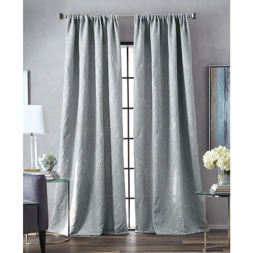 Martha Stewart Milan Poletop Curtain Panel, 50" x 95", Created For Macy ...