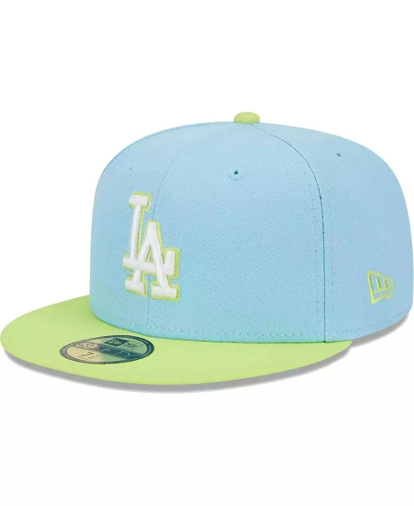 New Era Men's Light Blue, Neon Green Los Angeles Dodgers Spring Color ...