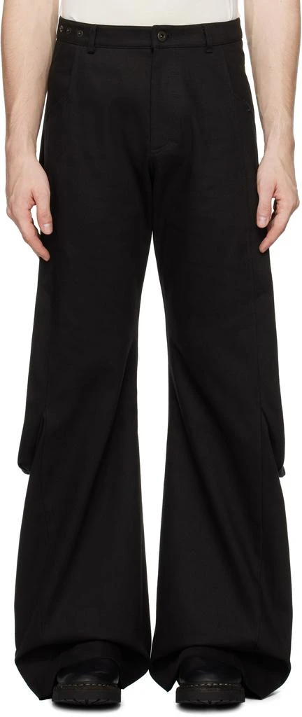 CARNET-ARCHIVE Black Lump Cargo Pants - Clothing - BeyondStyle