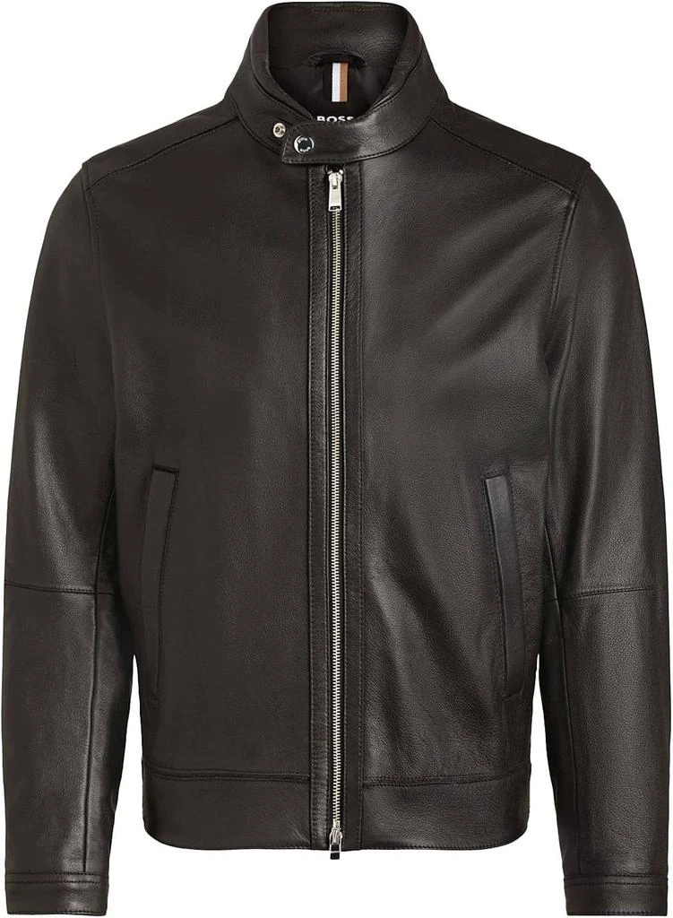 Men's Mansell 2 Leather Bomber Jacket, Black – On Sale Now with Up to ...
