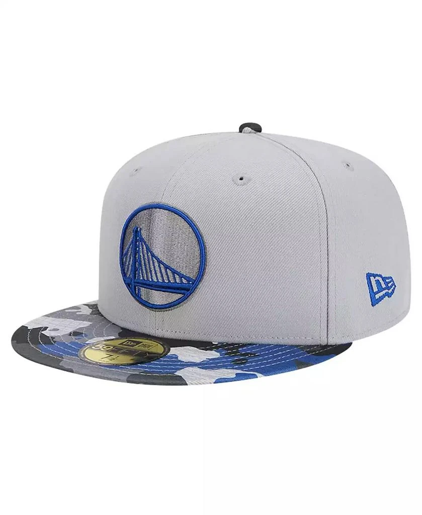 New Era Men's Gray Golden State Warriors Active Color Camo Visor ...