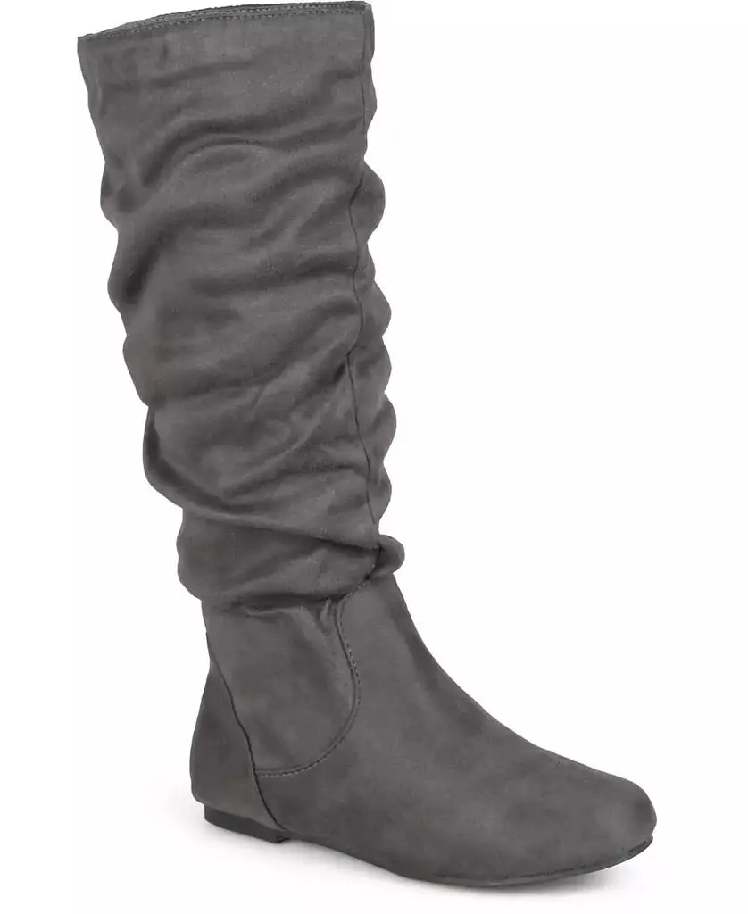 Journee Collection Women's Rebecca Wide Calf Slouch Mid Shaft Boots ...