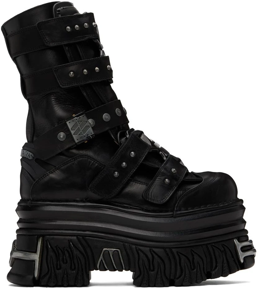 VETEMENTS Black New Rock Edition Gamer Boots - Boots - BeyondStyle